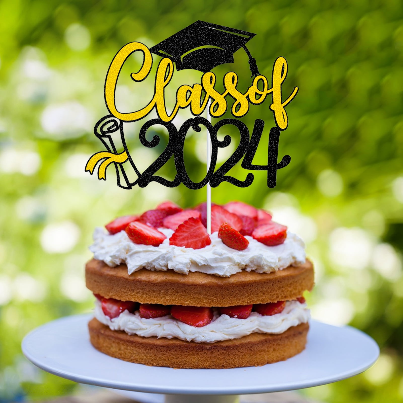 Class of 2024 Cake Topper, Congrats Grad 2024 Graduation Cake Decor ...