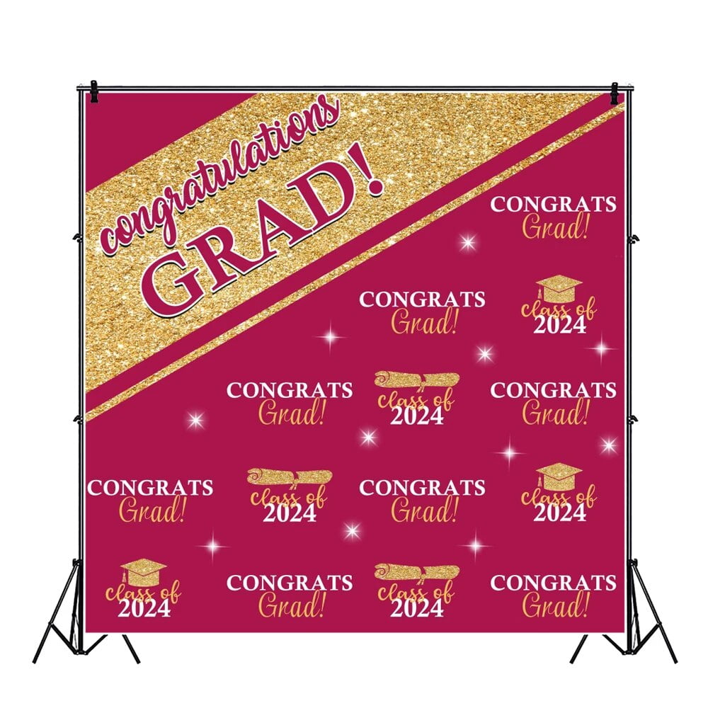 Class of 2024 Celebration Graduation Celebration Party Backdrop ...