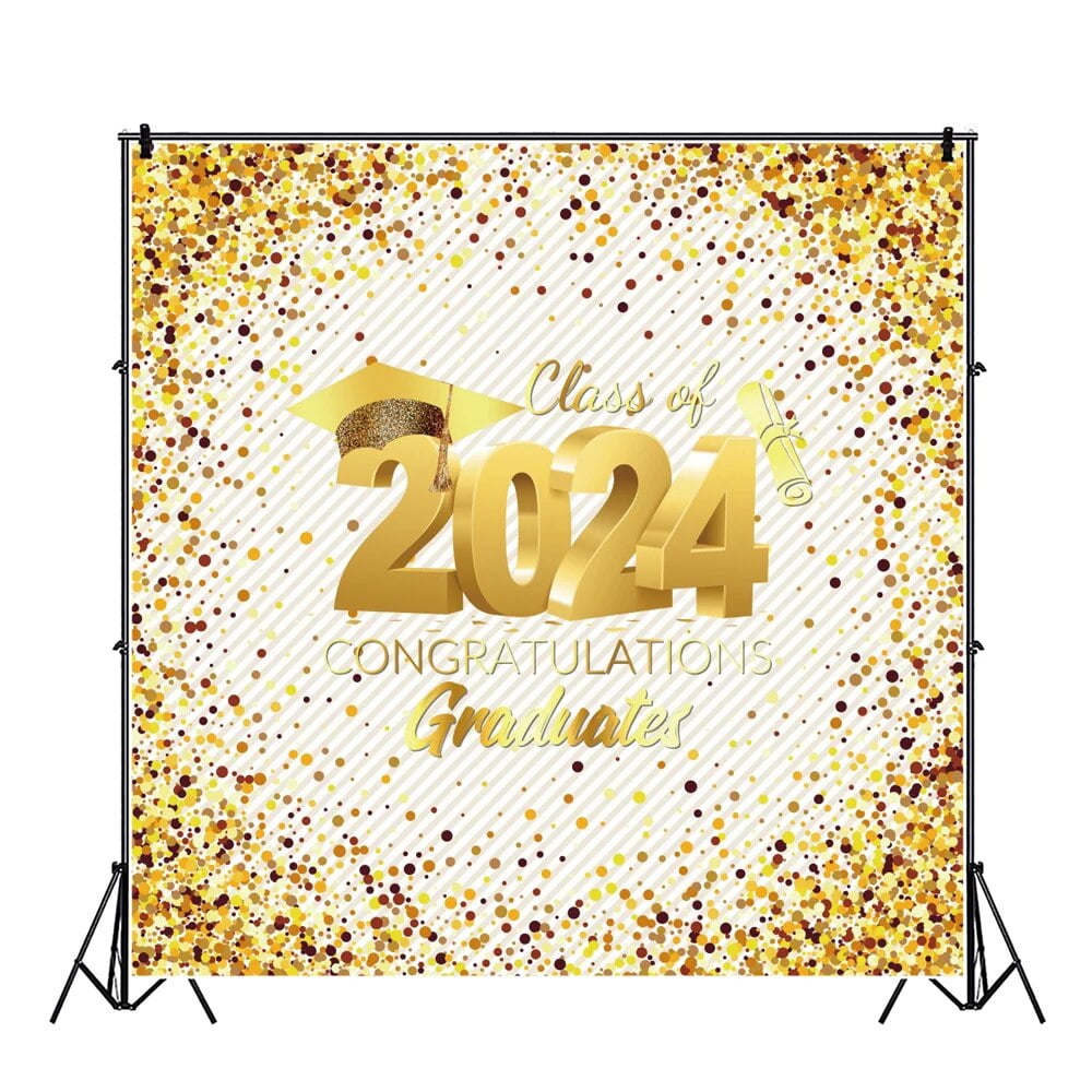 Class of 2024 Celebration Graduation Celebration Party Backdrop ...