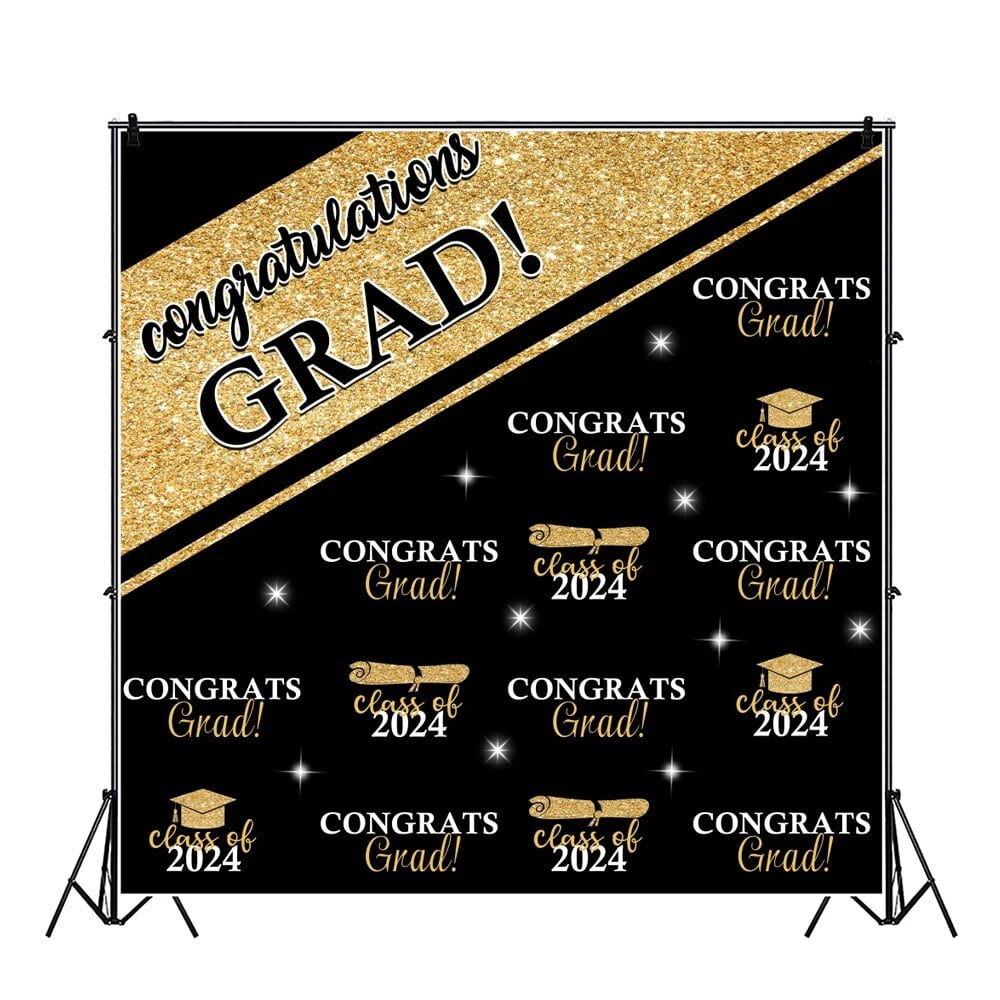 Class of 2024 Celebration Graduation Celebration Party Backdrop ...