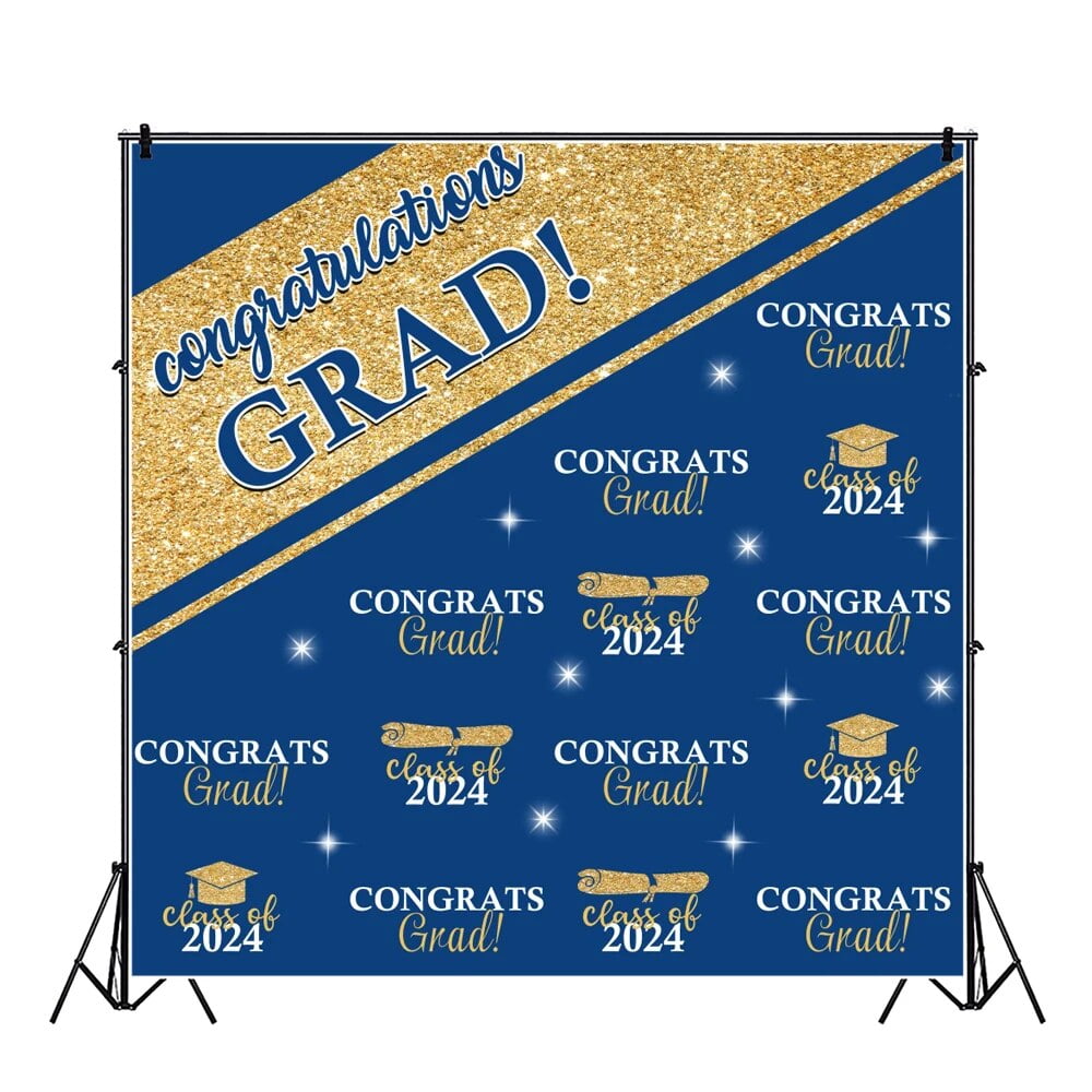 Class of 2024 Celebration Graduation Celebration Party Backdrop ...