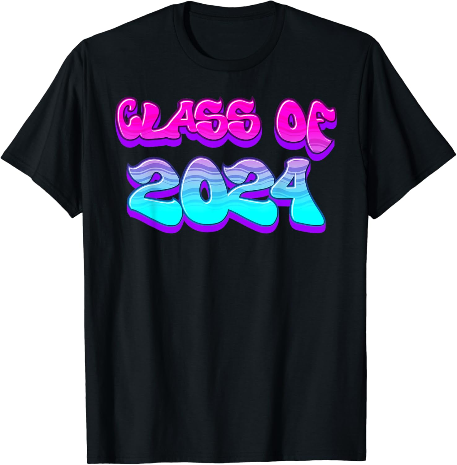 Class of 2024 For High School Seniors Graffito T-Shirt - Walmart.com