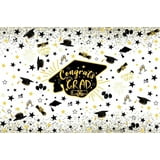 Class of 2024 Graduation Backdrop Black And Gold Balloon Congrat Grad ...