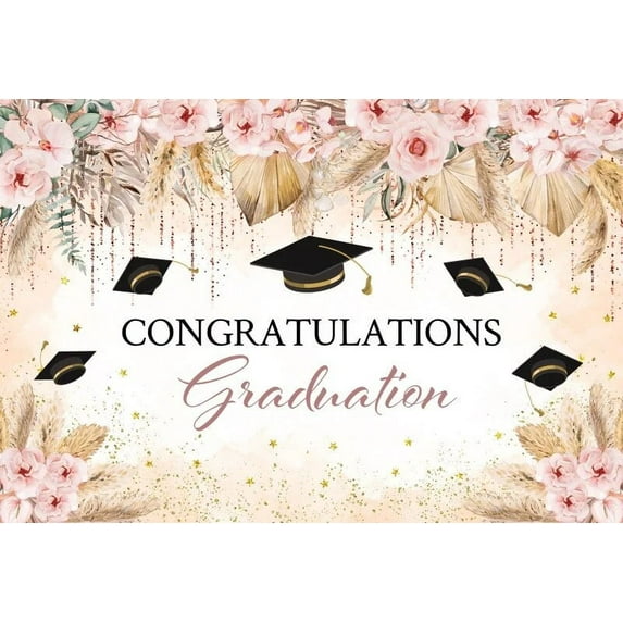 Class of 2024 Graduation Backdrop Black And Gold Balloon Congrat Grad ...
