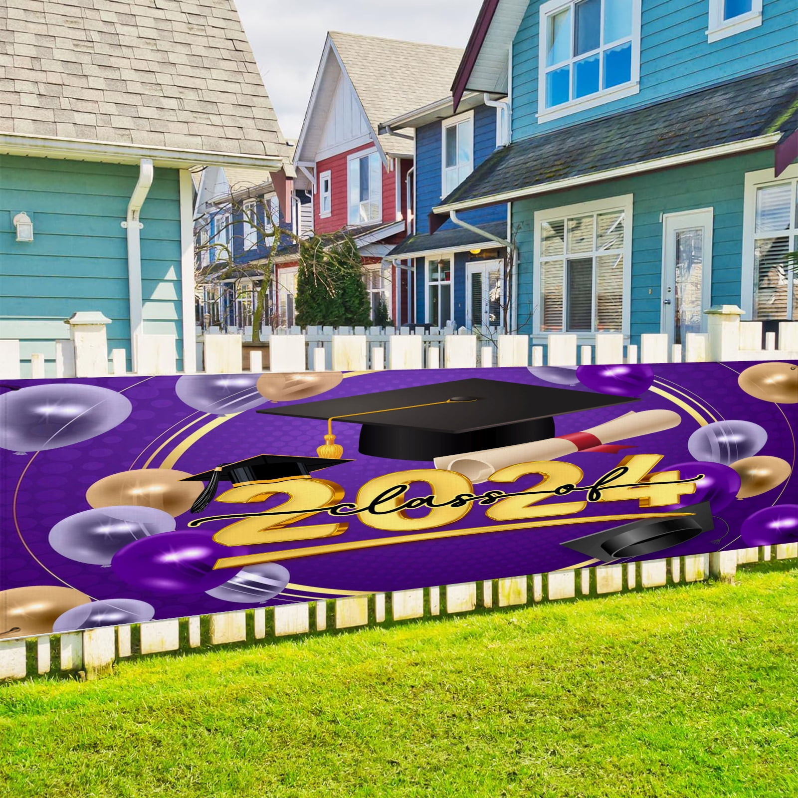 Class of 2024 Graduation Backdrop Graduation Party Decorations Kids ...