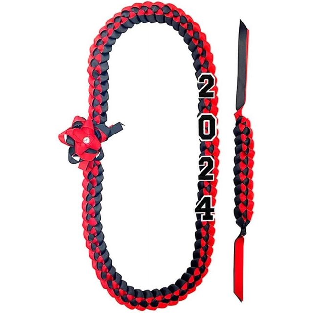 Class of 2024 Graduation Leis with Bracelets, Red, Graduation Ceremony ...