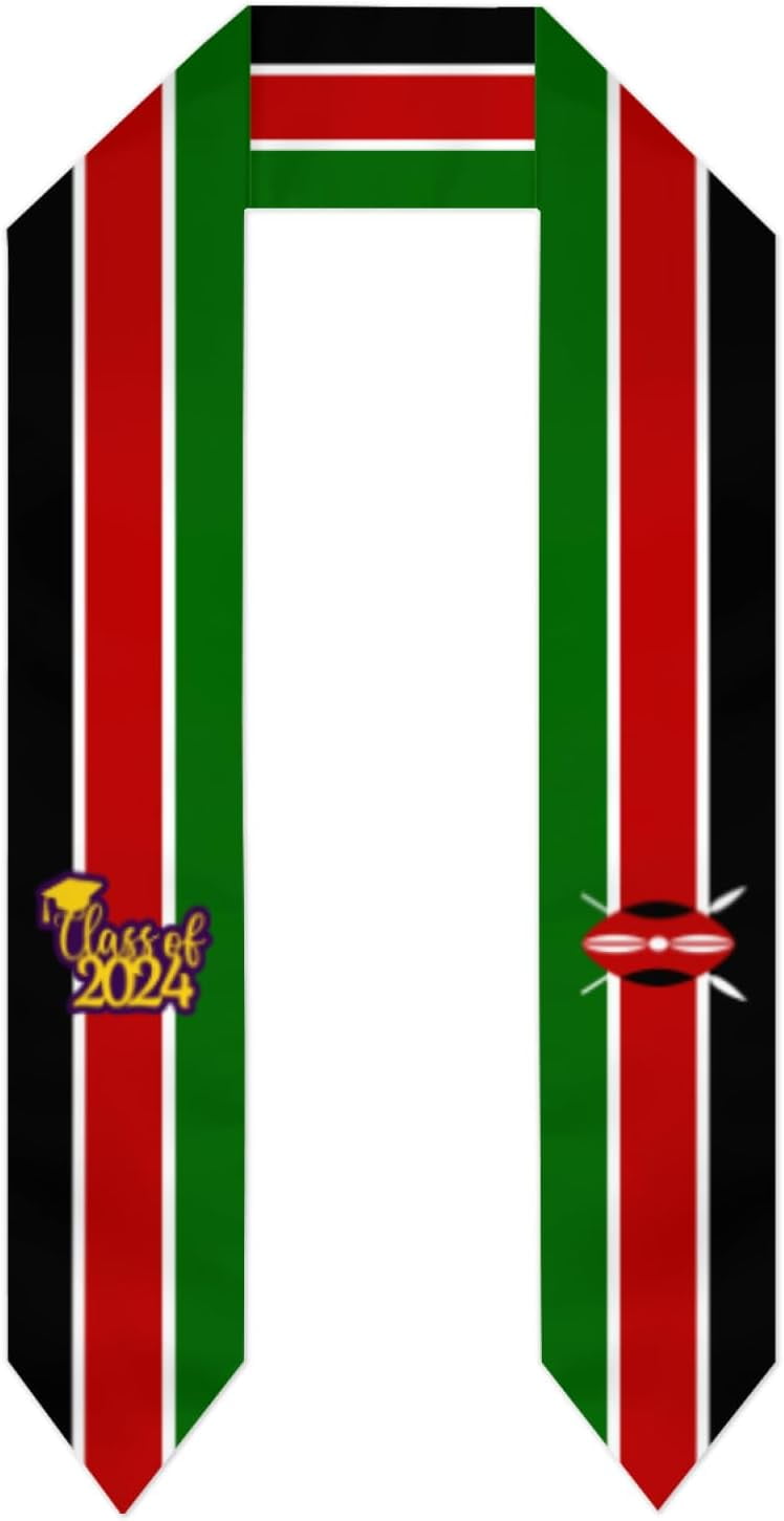 Class of 2024 Kenya Flag Graduation Stoles Shawl Sash Scraf For Study ...