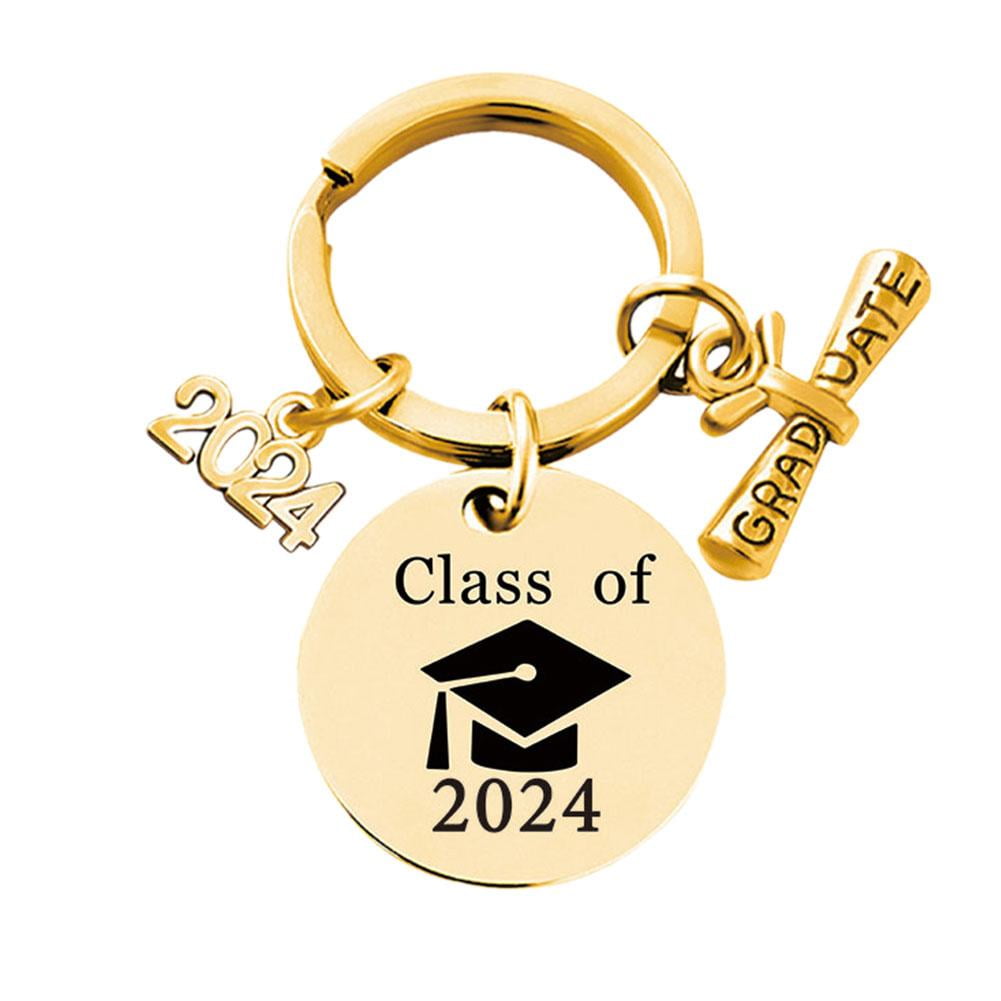 Class of 2024 Keychains Graduation Gifts For Her/Him Grad Steel ...