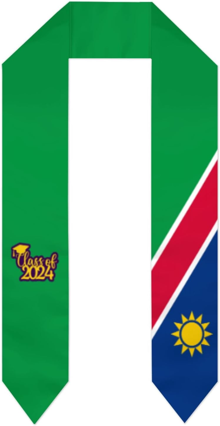 Class of 2024 Namibia Flag Graduation Stoles Shawl Sash Scraf For Study ...