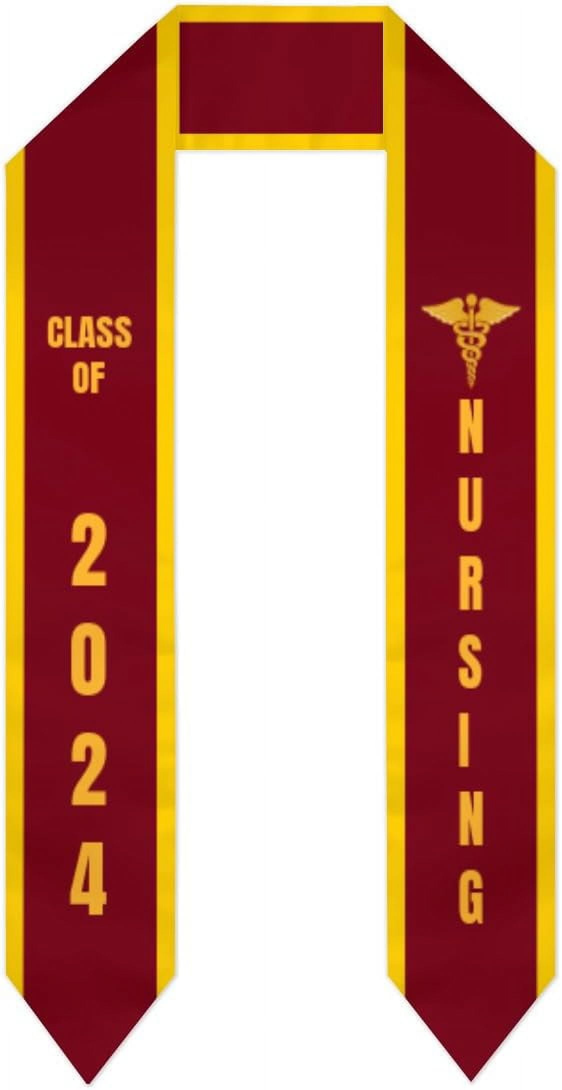 Class of 2024 Nurse Nursing (5) Graduation Shawl Sash Stole Wraps Scraf ...