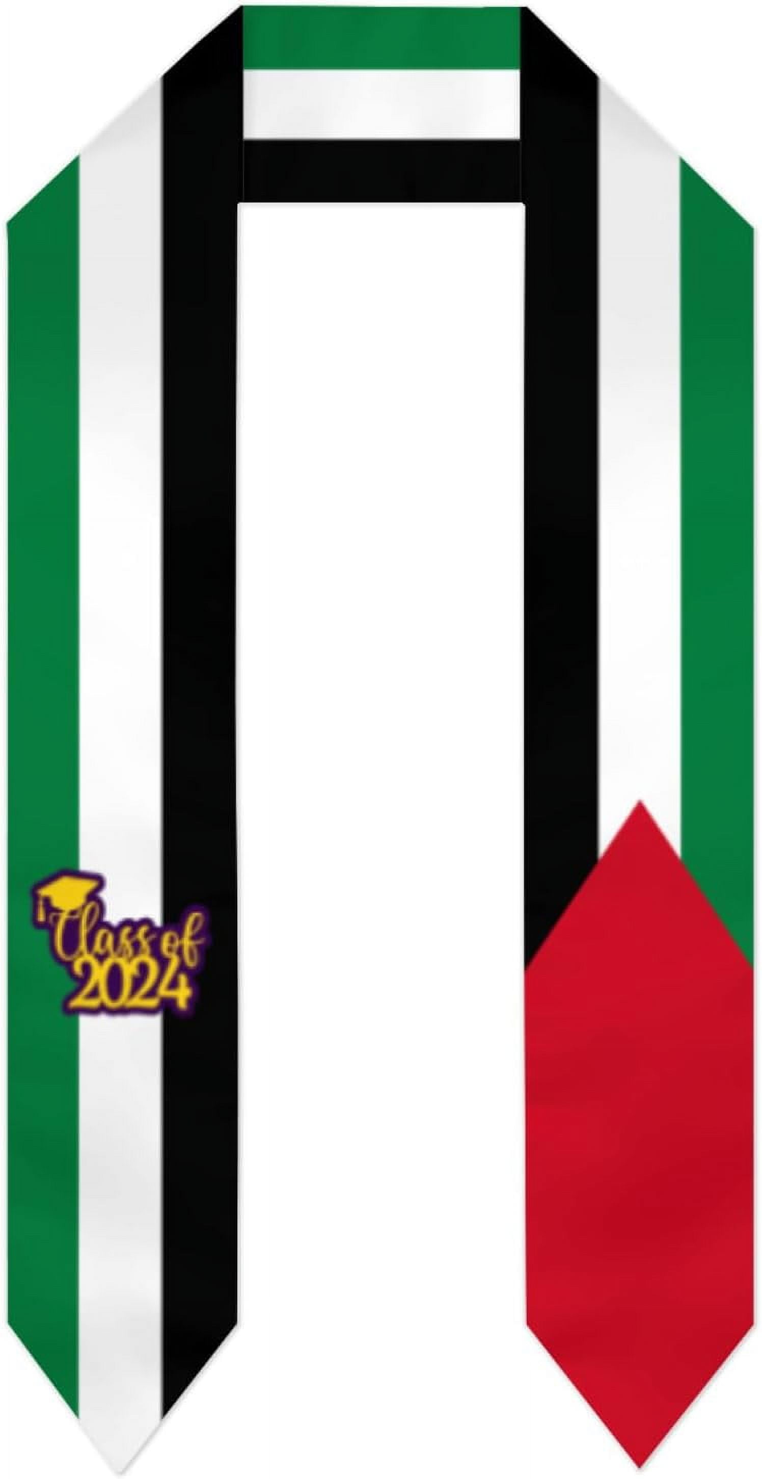 Class of 2024 Palestine Flag Graduation Stoles Shawl Sash Scraf For ...