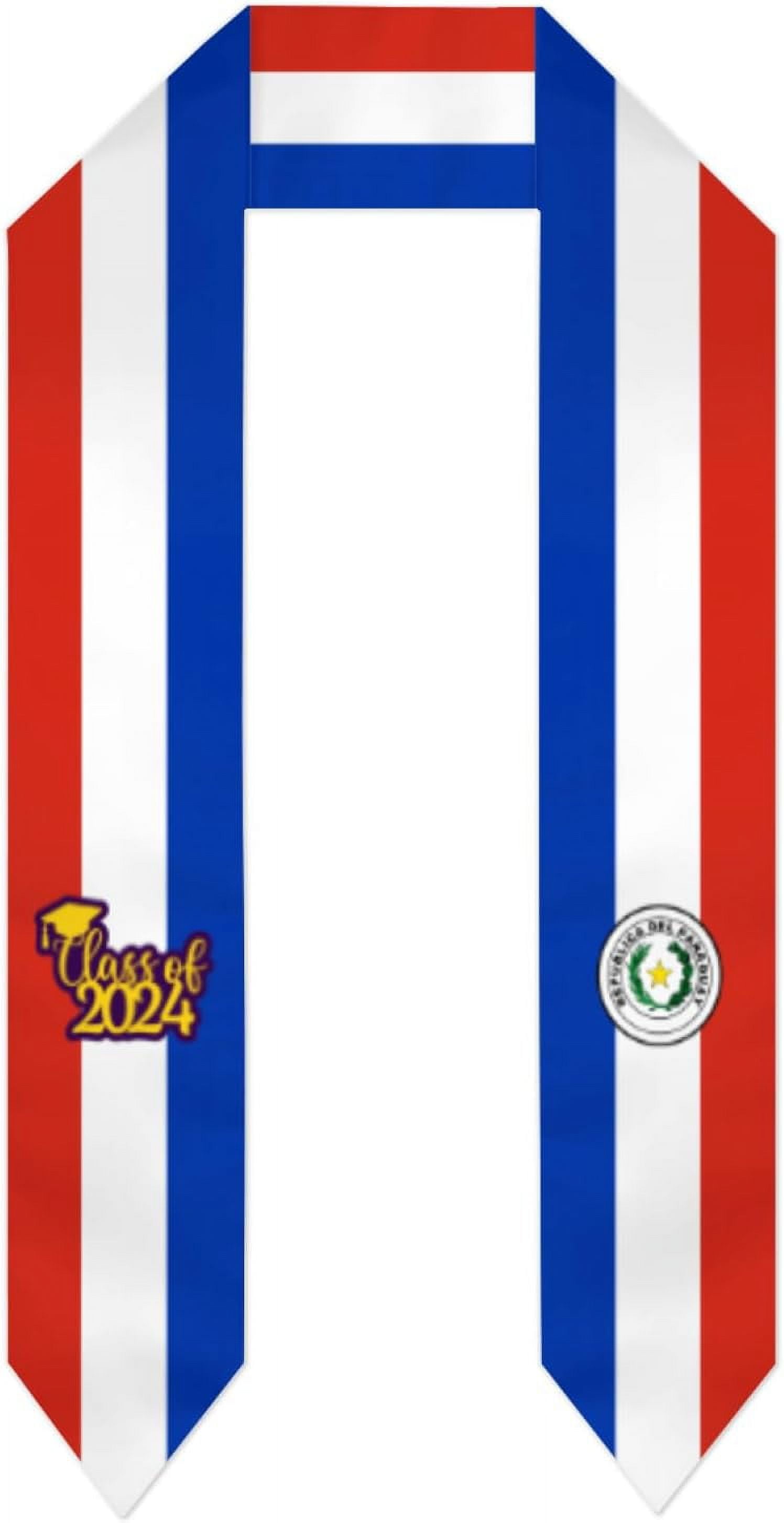 Class of 2024 Paraguay Flag Graduation Stoles Shawl Sash Scraf For ...