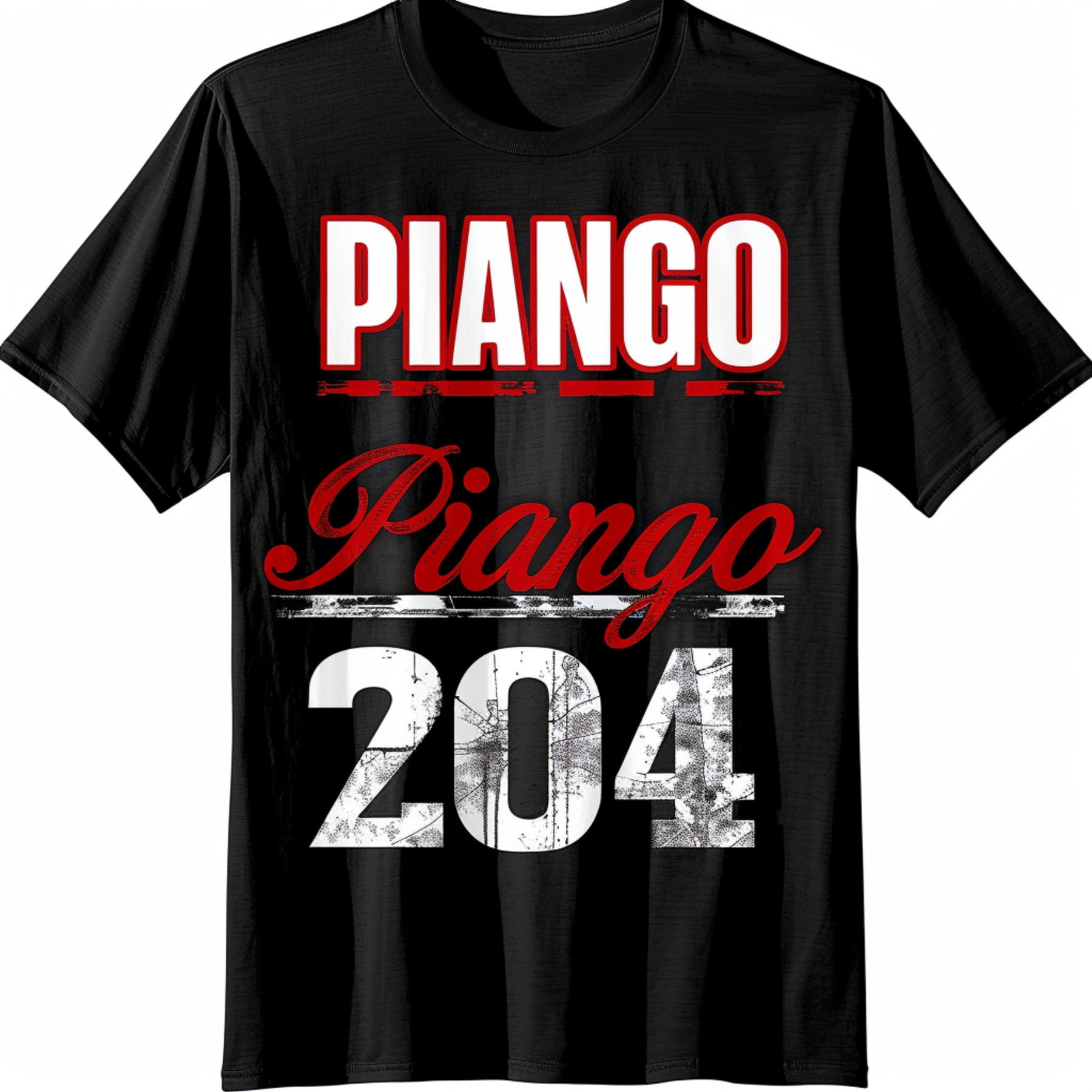 Class of 2024 Piango Senior T Shirt Vibrant Red White and Black Design ...