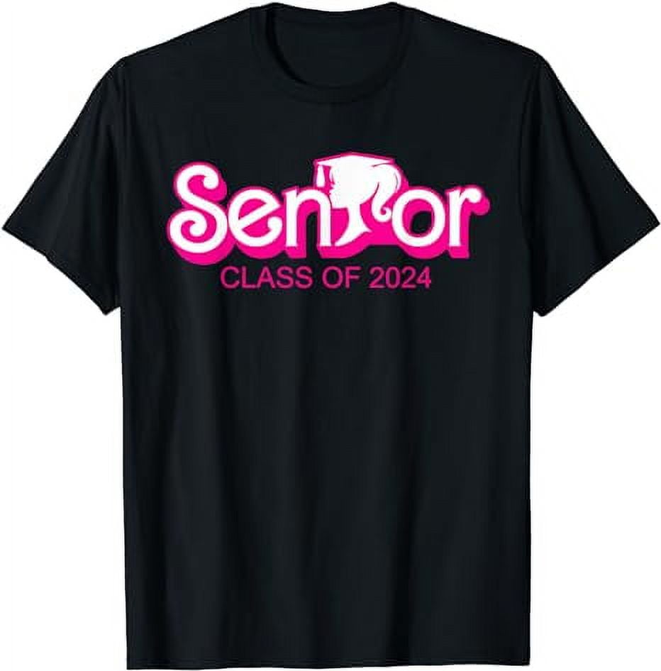 Class of 2024 Senior Pink Design Funny Seniors 2024 Girls T-Shirt ...