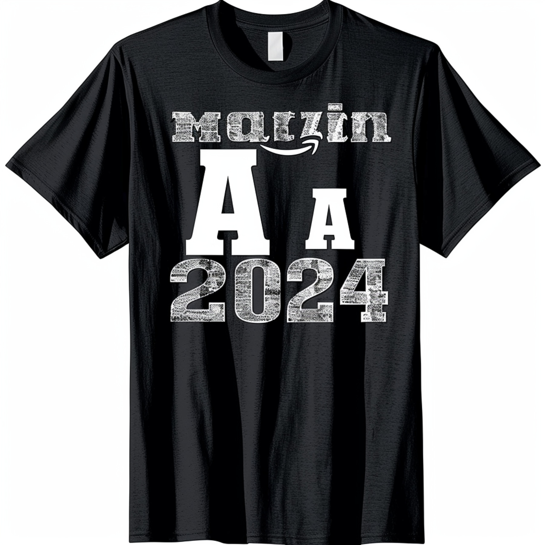 Class of 2024 Senior T Shirt: Hyper Realistic Black Outline Design ...