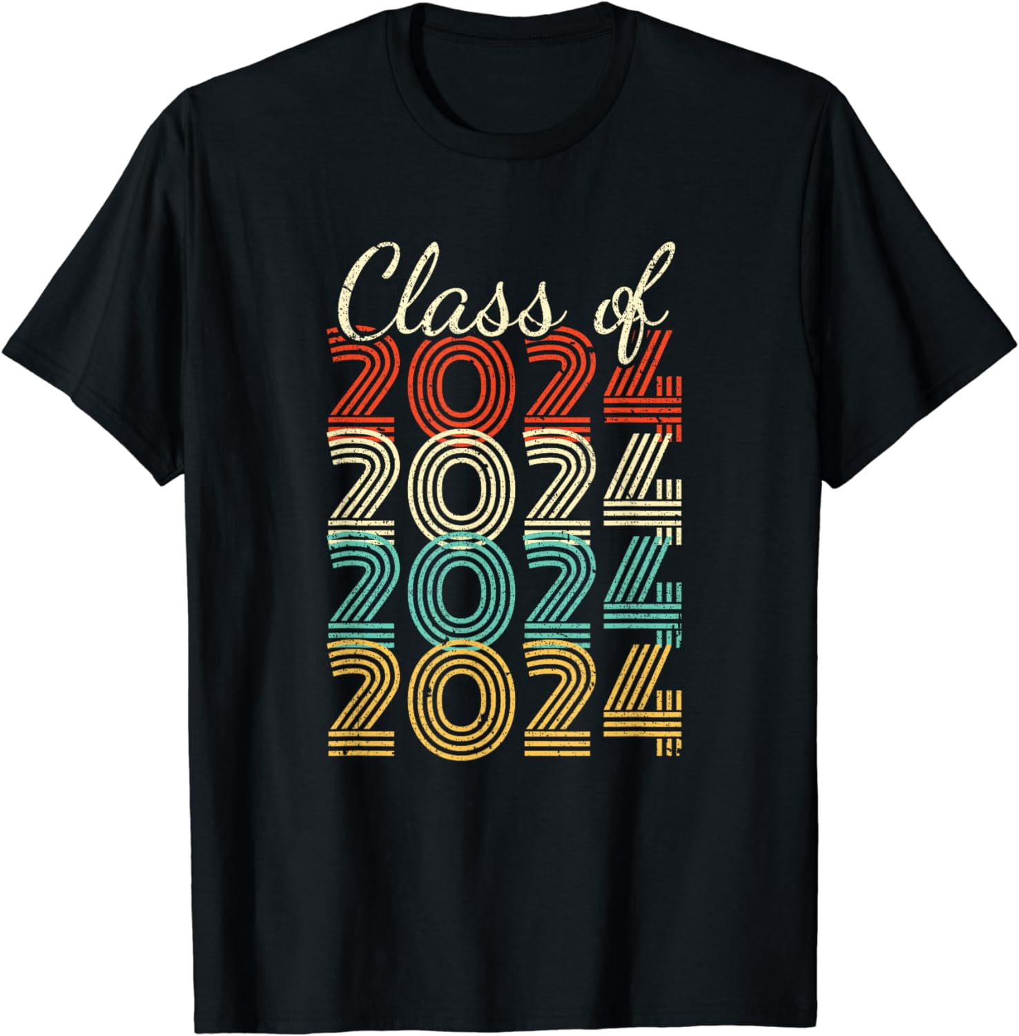 Class of 2024 Shirt Retro Senior 2024 Graduation T-Shirt - Walmart.com