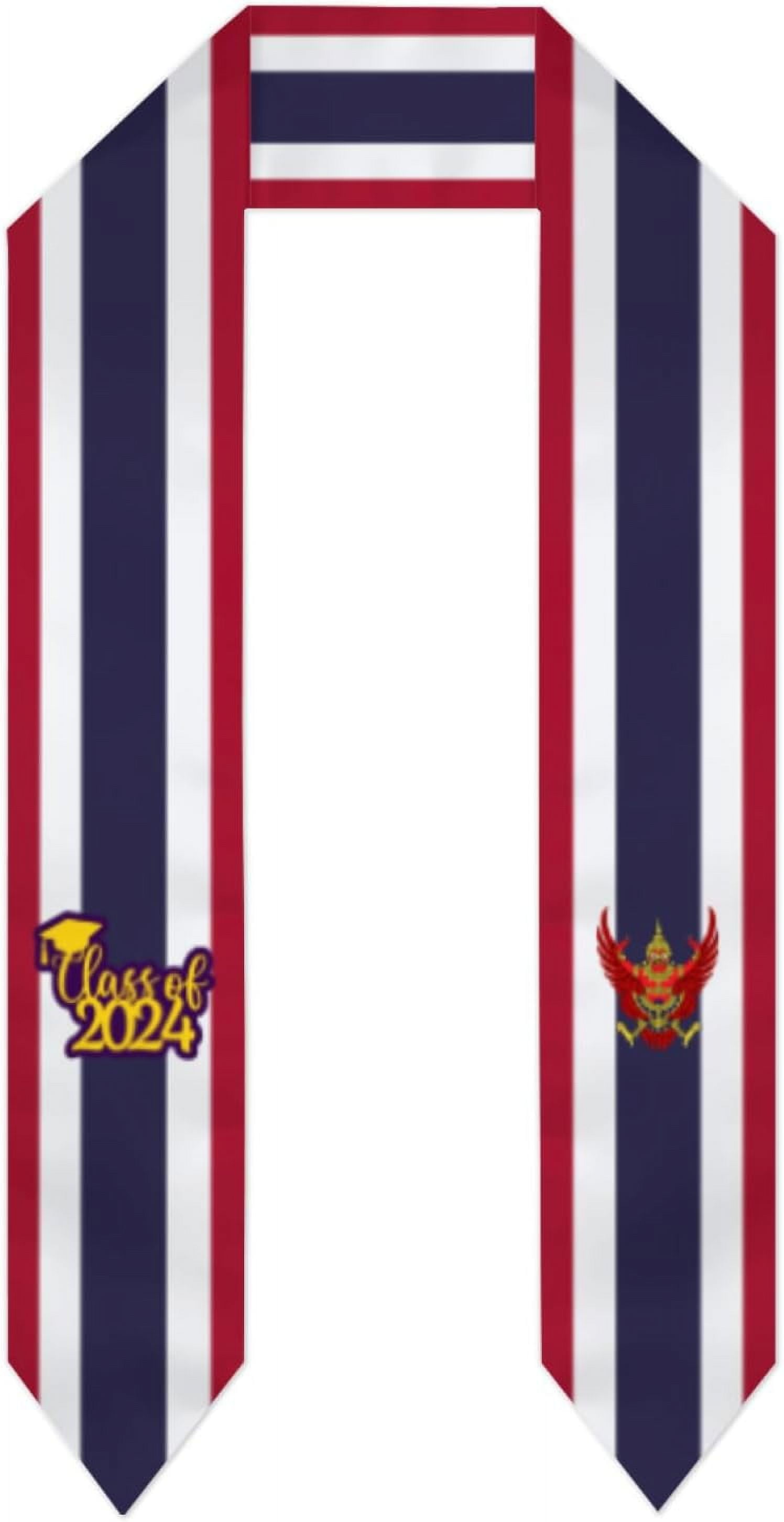 2024 Graduate Stole: Thailand Flag | High-Quality Graduation ...