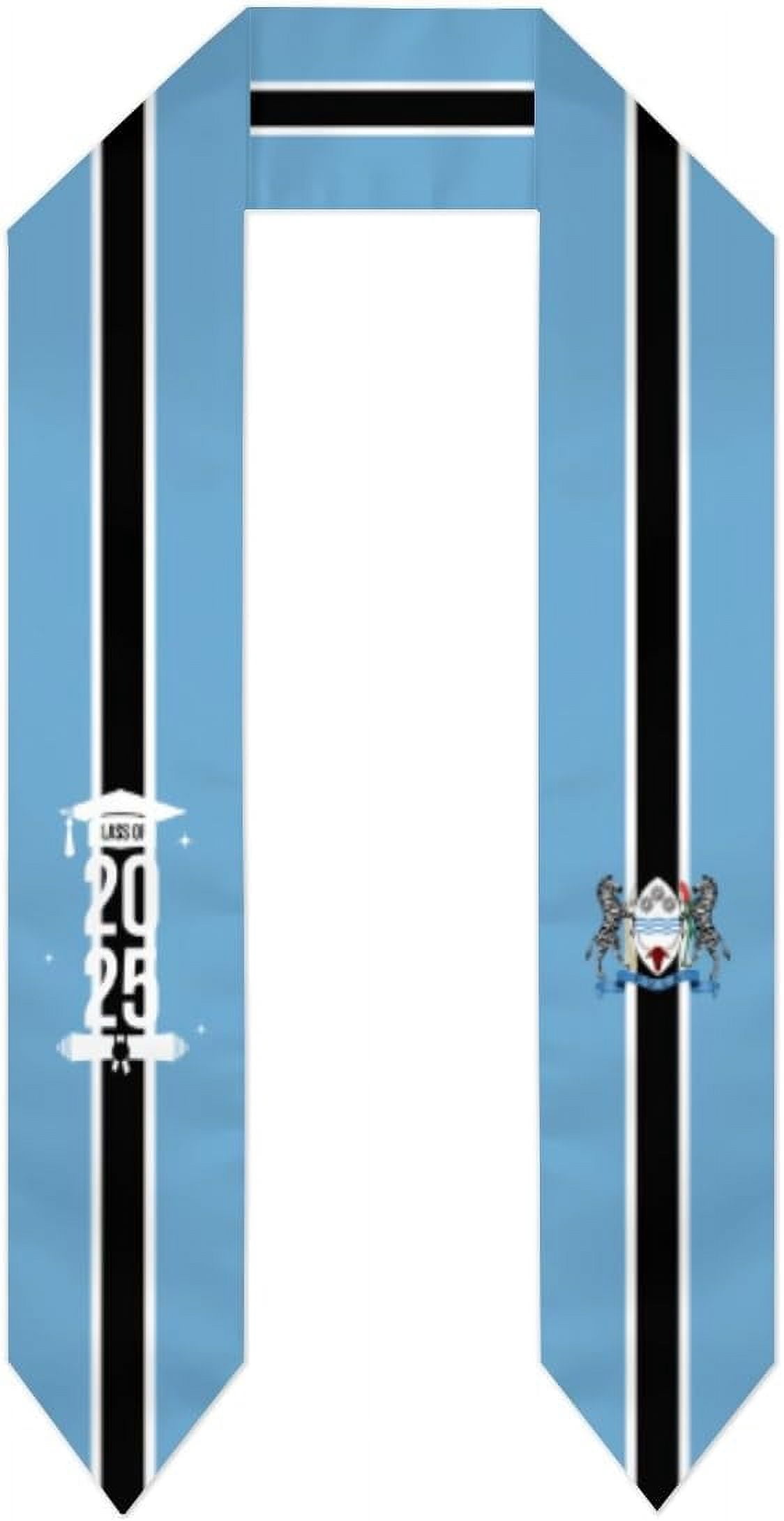 Class of 2025 Botswana Flag Graduation Stoles Shawls Sash International ...