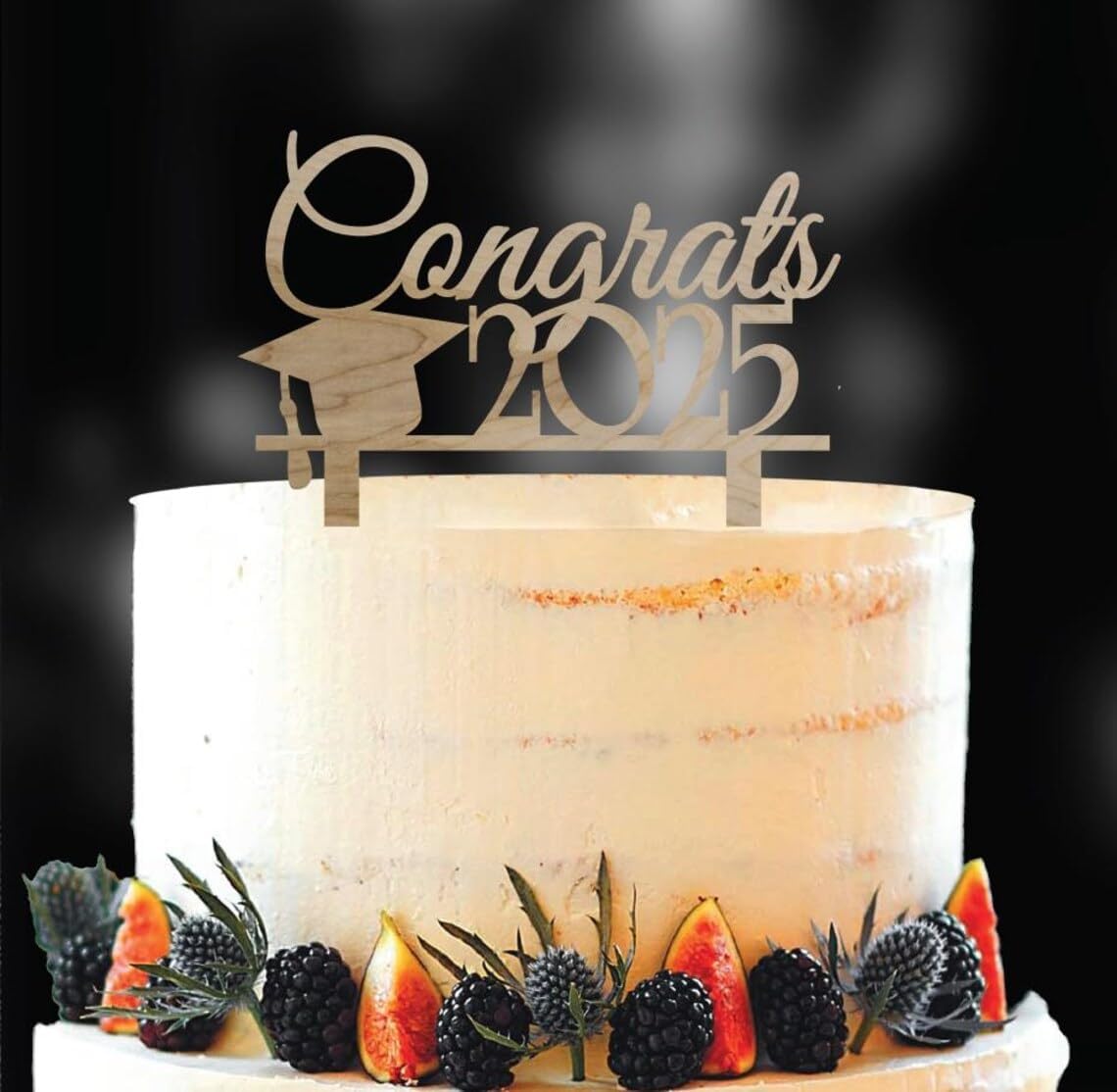 Class of 2025 Cake Topper, Congrats Grad Acrylic Cake Decoration ...