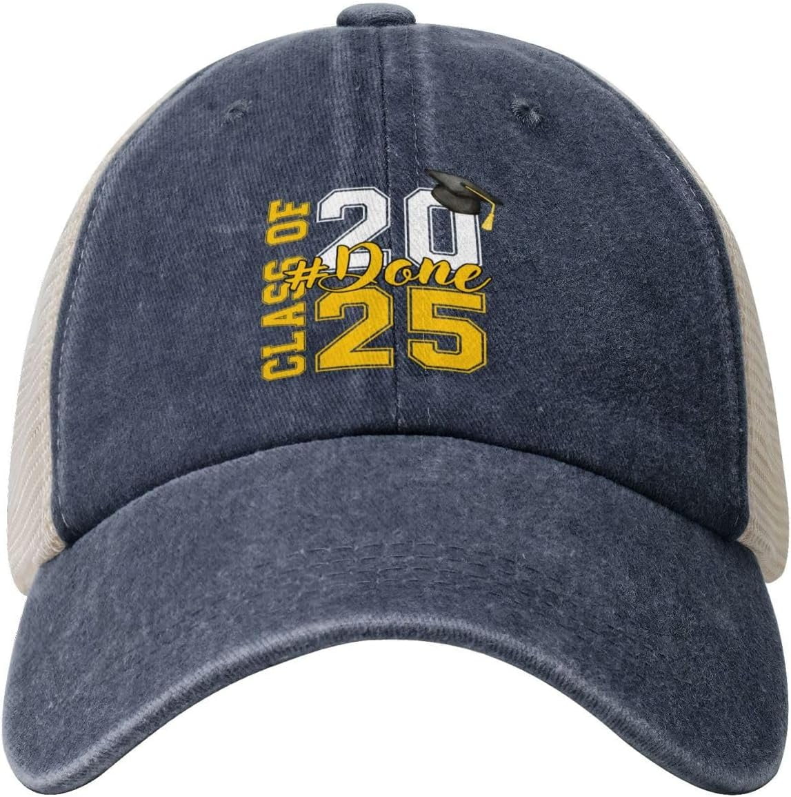 Class of 2025 "Done" Graduation Mesh Cap for Students Finishing School ...