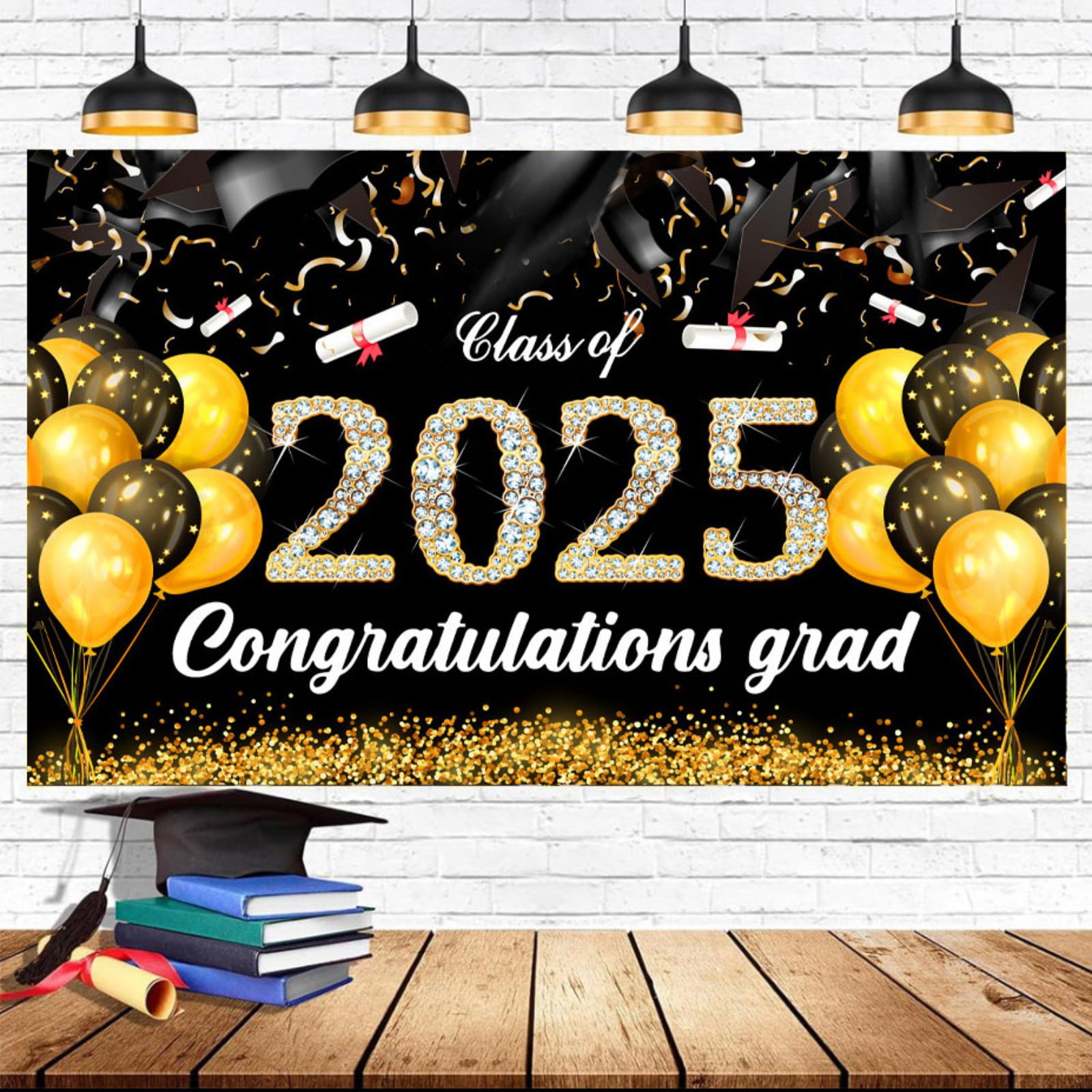 Class of 2025 Graduation Backdrop Banner, Congrats Grad Graduation ...