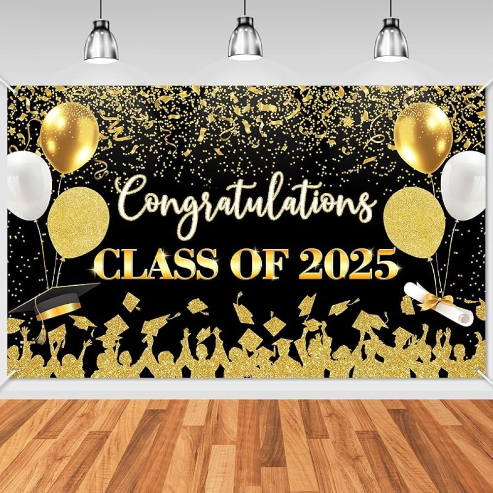 Class of 2025 Graduation Backdrop Congratulations Graduate Banner for ...