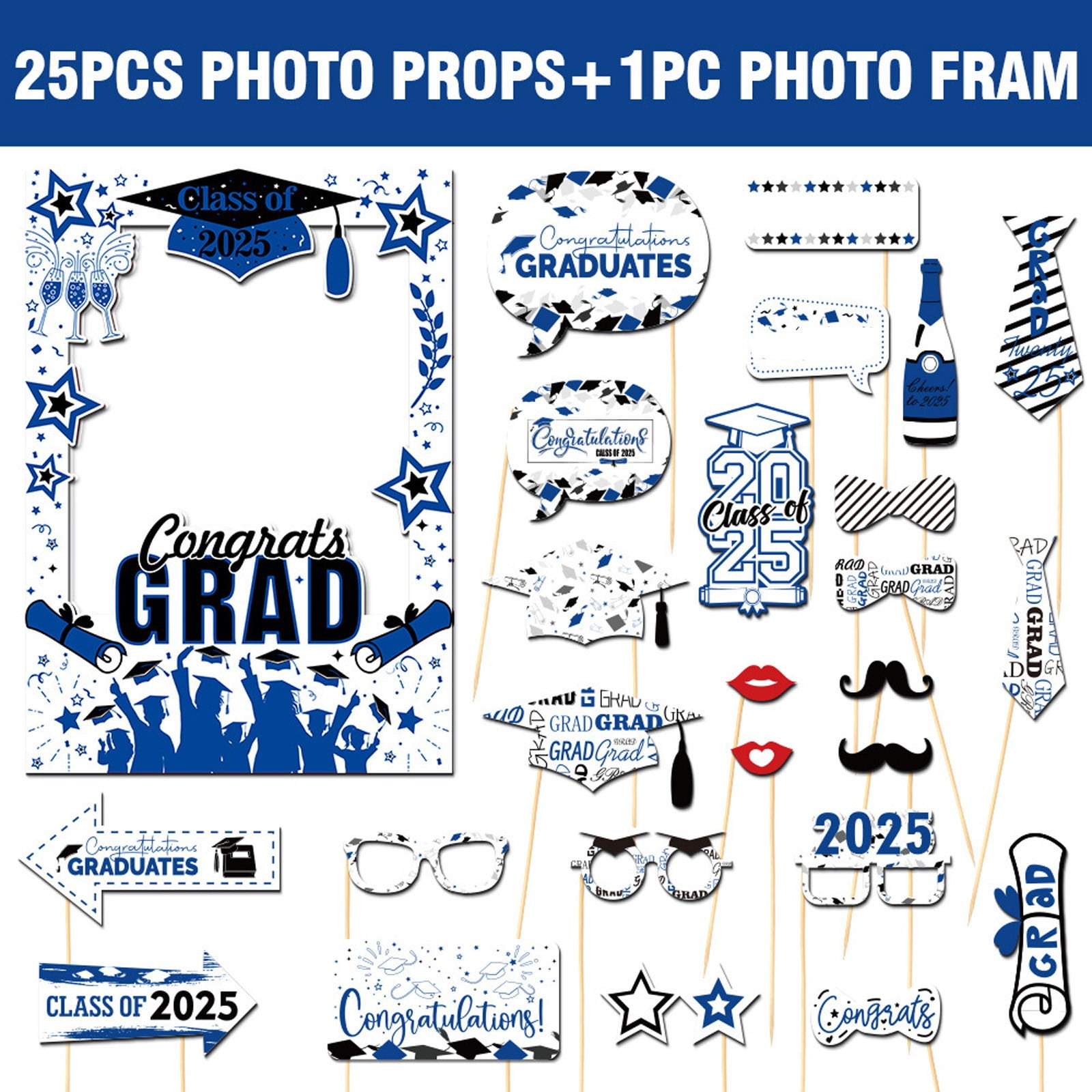 Class of 2025 Graduation Photo Booth Backdrop Celebrate Your ...