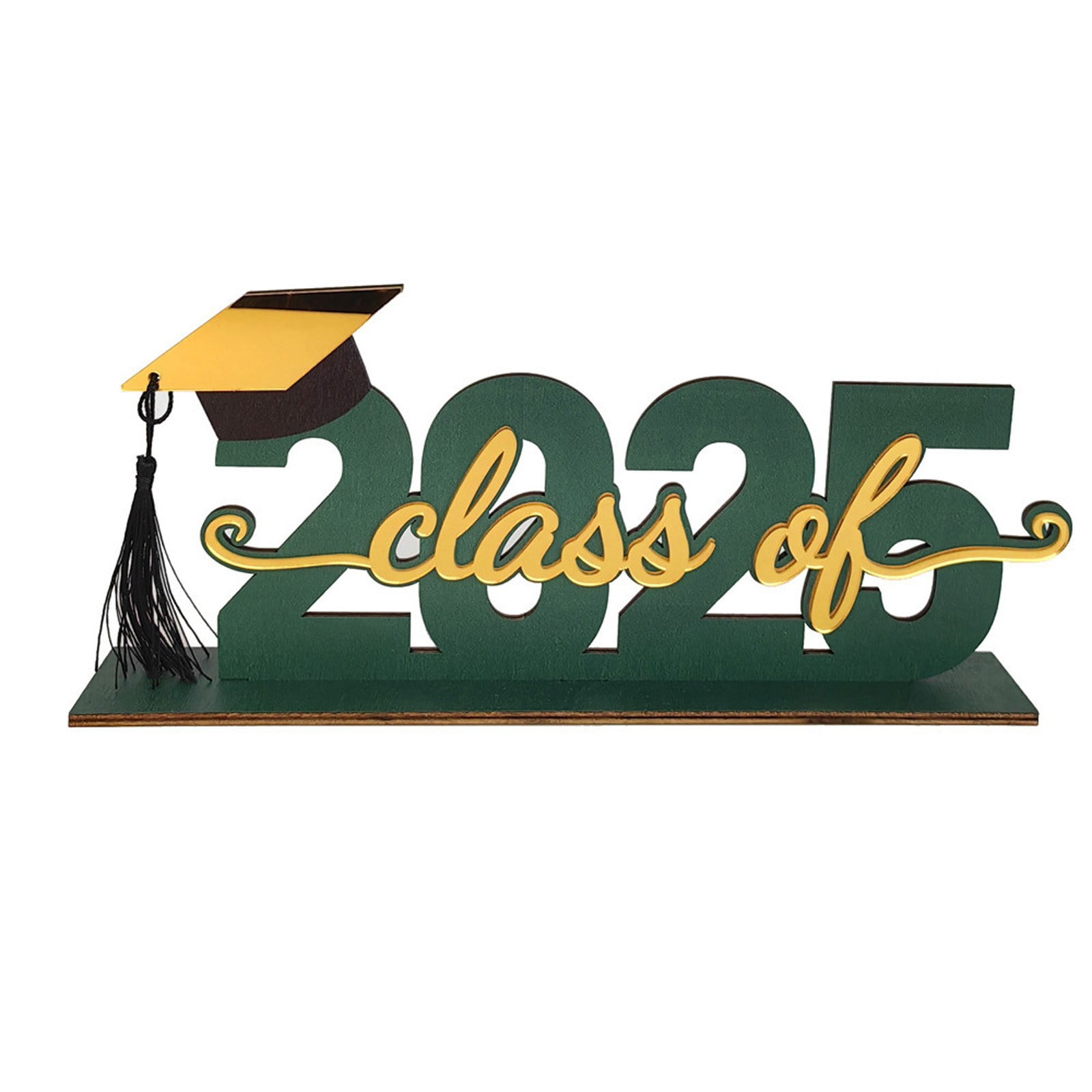 Class of 2025 Graduation Table Decor Elegant Wooden Centerpiece with ...