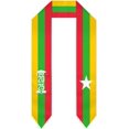 Class of 2025 Myanmar Flag Graduation Stoles Shawls Sash International ...