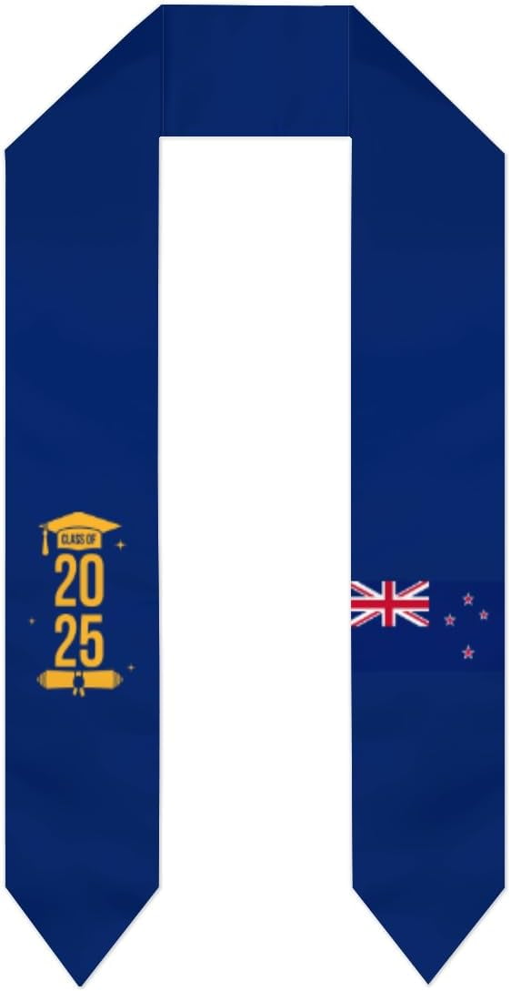 Class of 2025 New Zealand Flag Graduation Stoles Shawls Sash ...