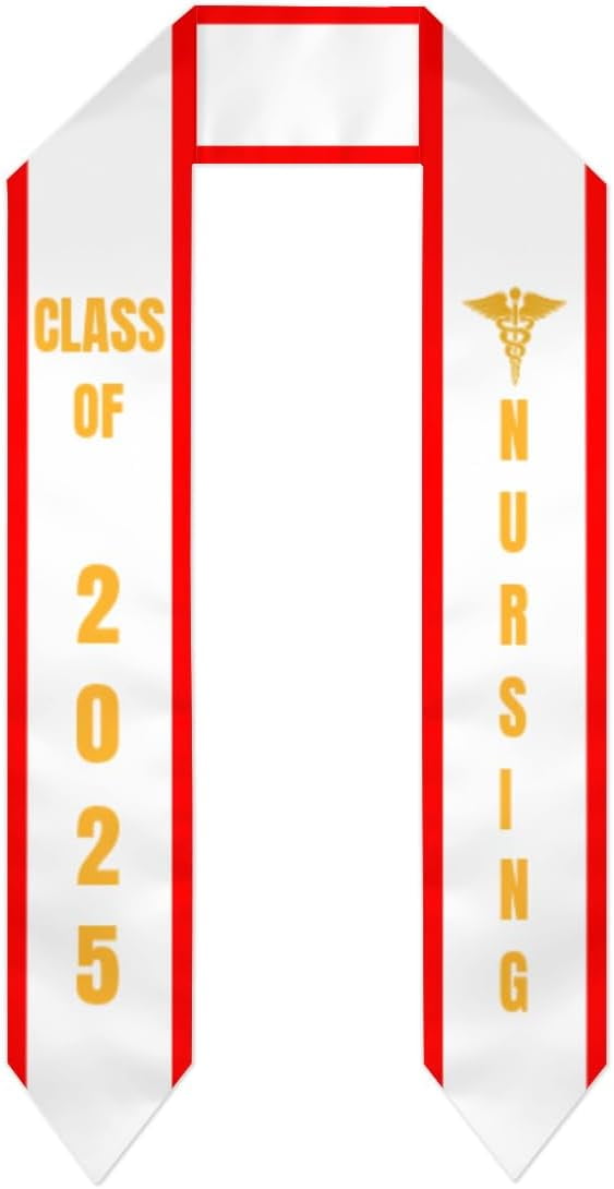 Class of 2025 Nurse (1) Graduation Stoles Shawls Sash International ...
