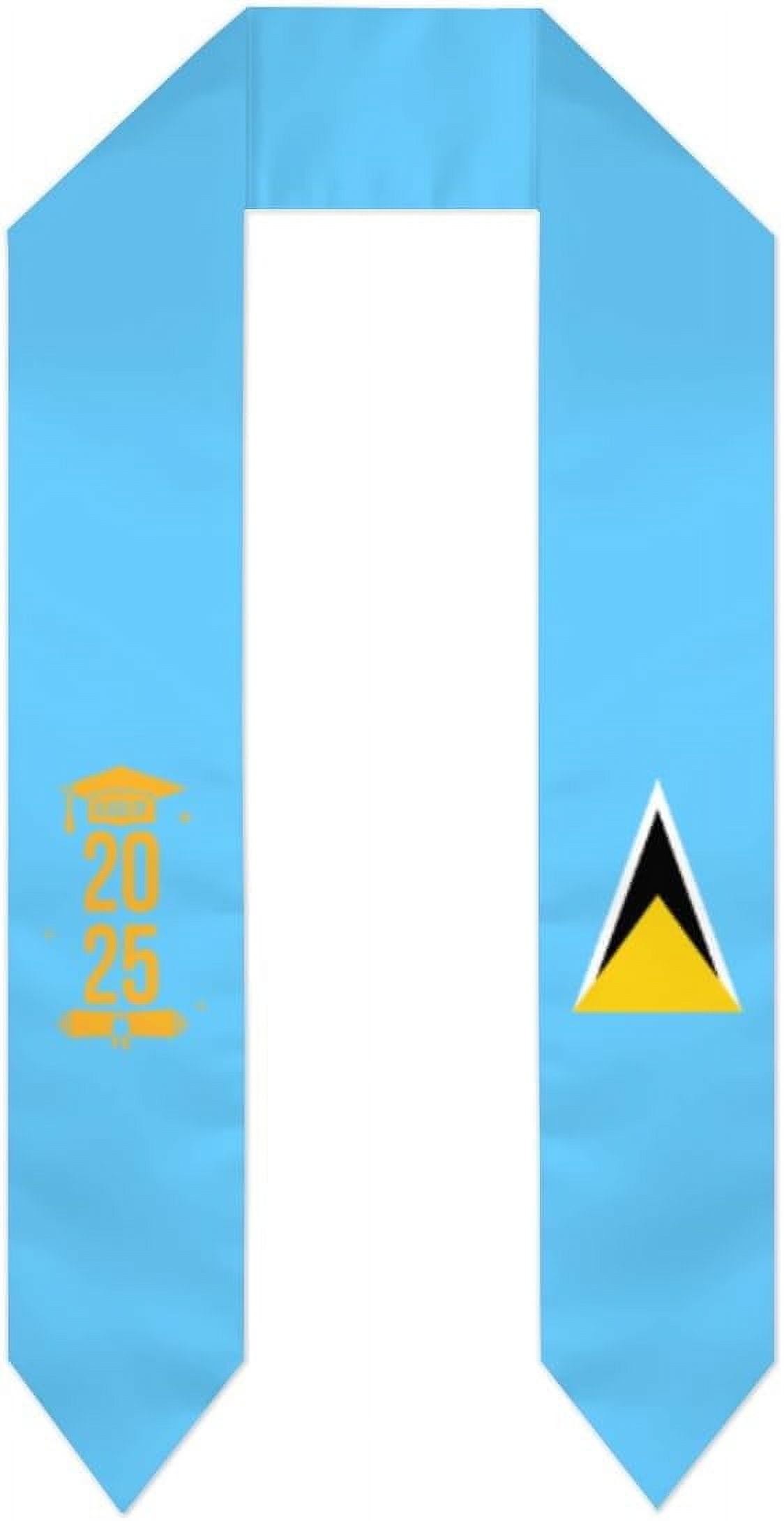 Class of 2025 Saint Lucia Flag Graduation Stoles Shawls Sash ...