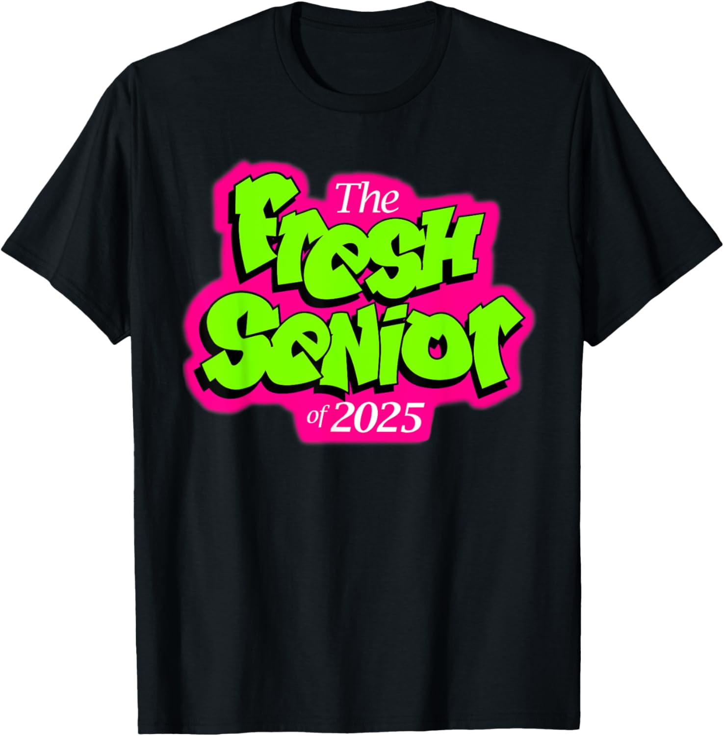 Class of 2025 Senior Fresh 90s Retro TV Style Graduation T-Shirt ...