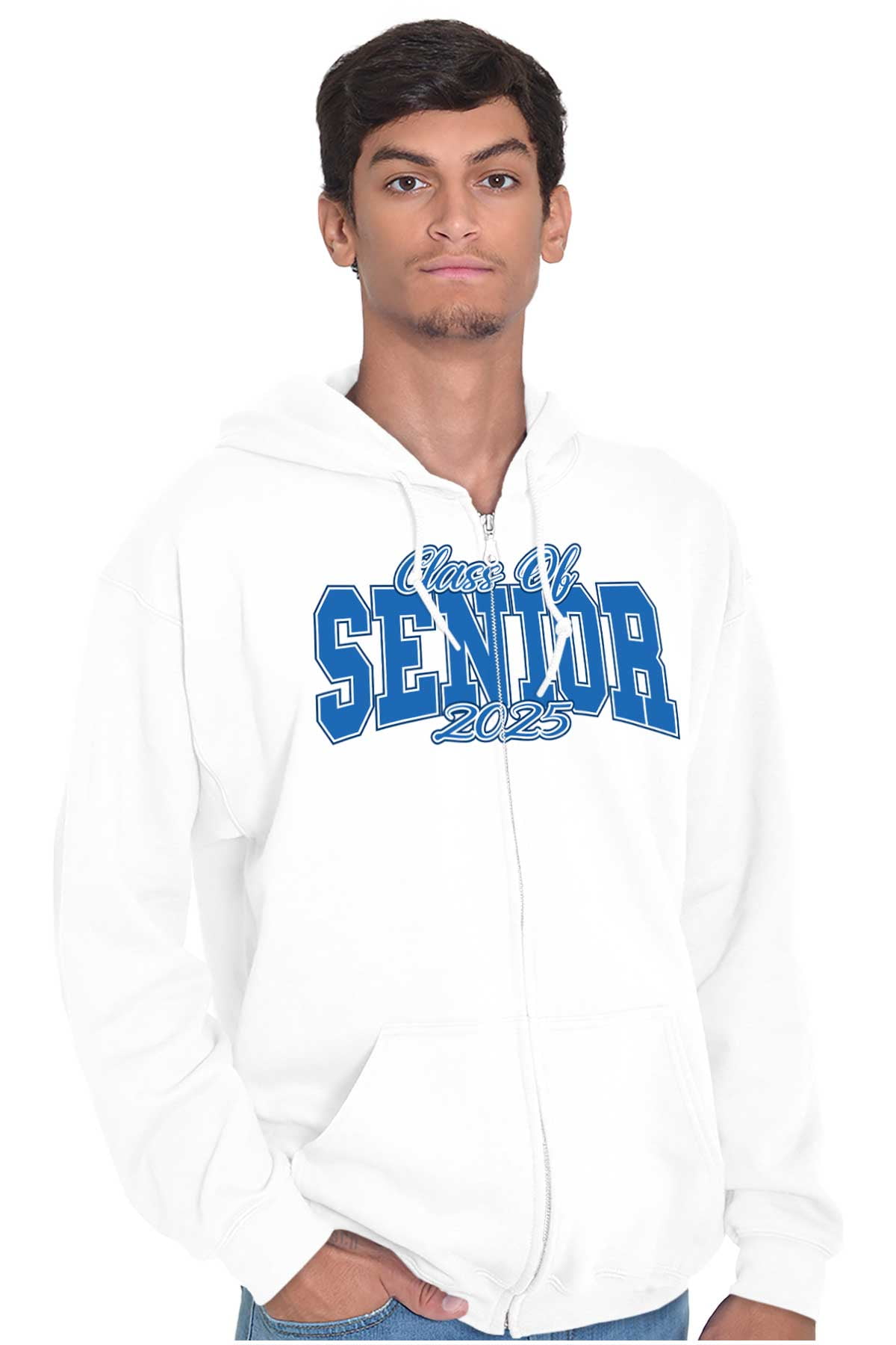 Class of 2025 Senior Graduation Zip Up Hoodie Men's Women's Brisco ...