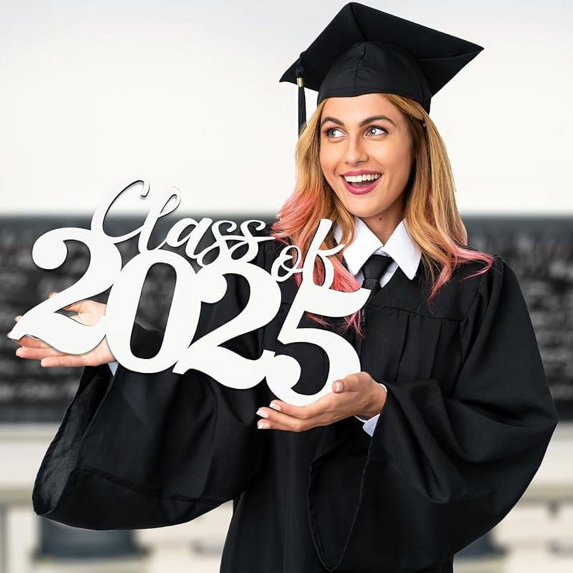 Class of 2025 Wooden Sign Graduation Decorations Red 2025 Graduation ...