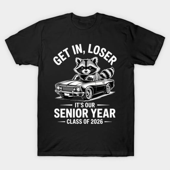 Class of 2026 Funny Raccoon School Humor Style Unisex T-Shirt NJ566, S ...