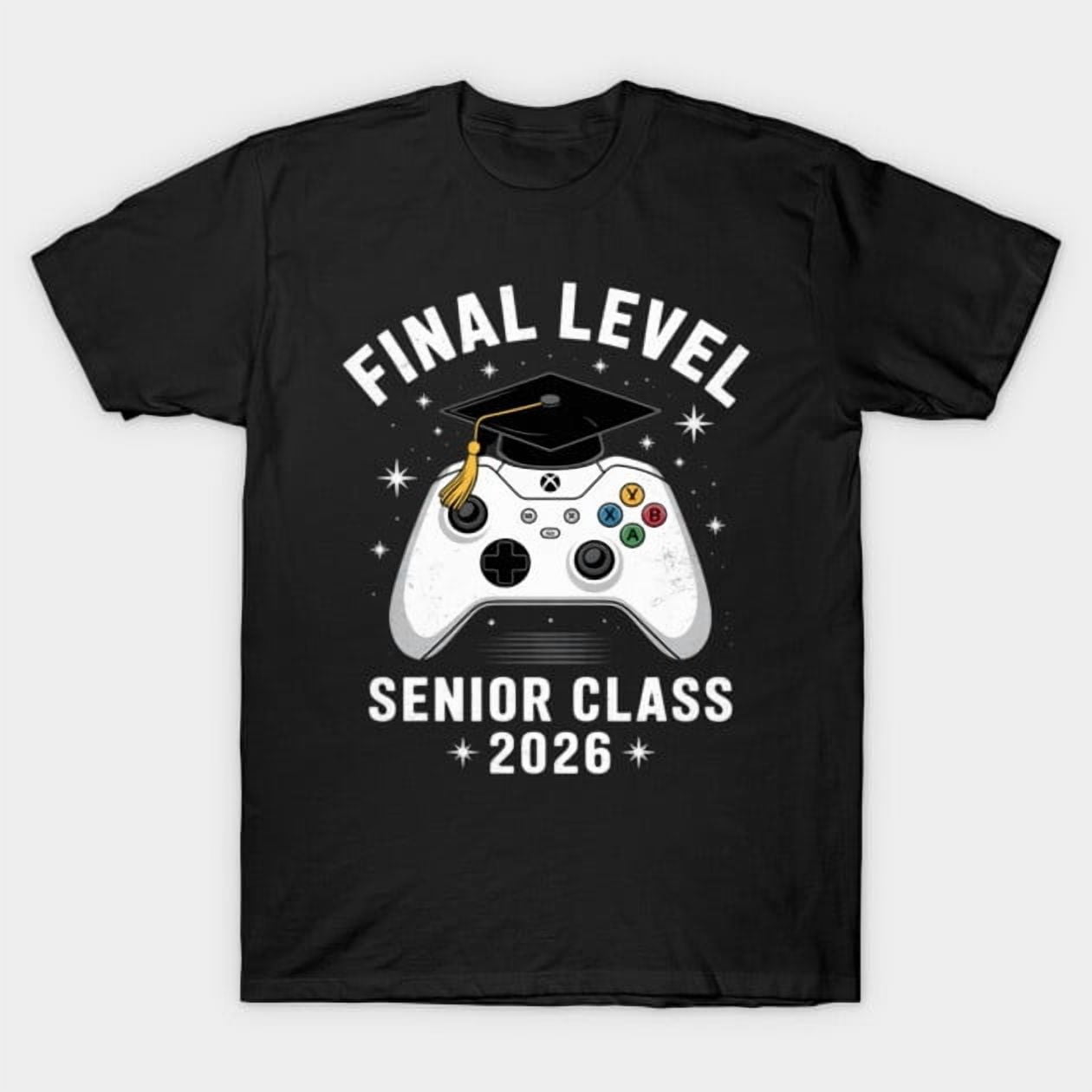 Class of 2026 Gamer Senior Graduation Digital Play Style Unisex T-Shirt ...