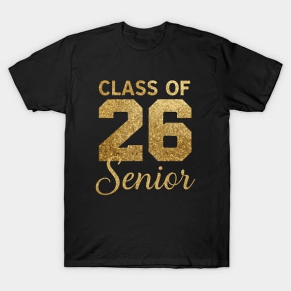 Class of 2026 Graduation Senior Trendy Style Unisex T-Shirt NJ510, S ...