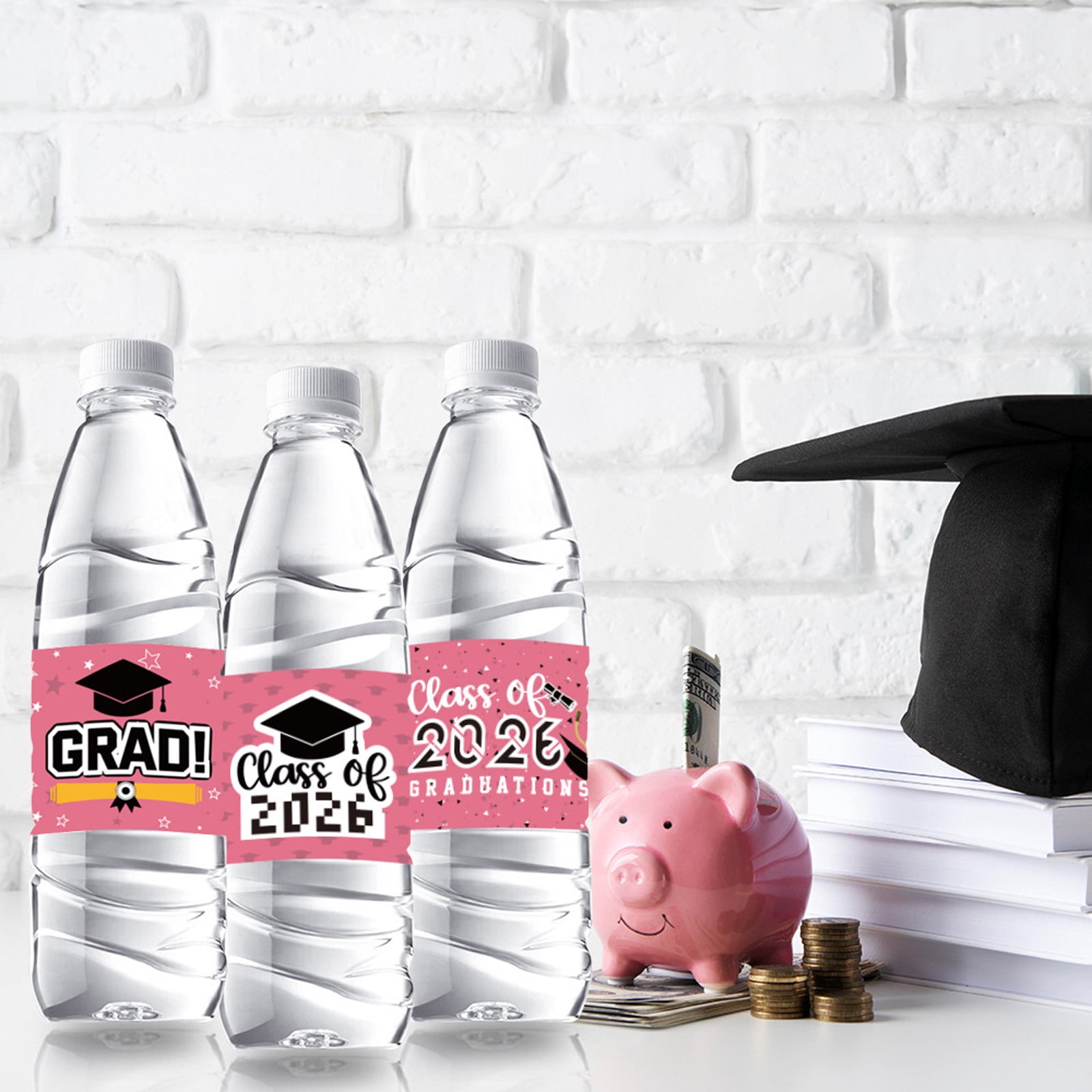 Class of 2026 Graduation Water Bottle Labels, Bottle Wraps for Grad ...
