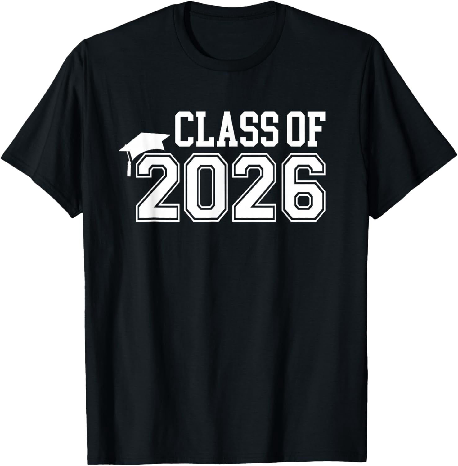 Class of 2026 High School Senior Graduation Cap Varsity T-Shirt ...