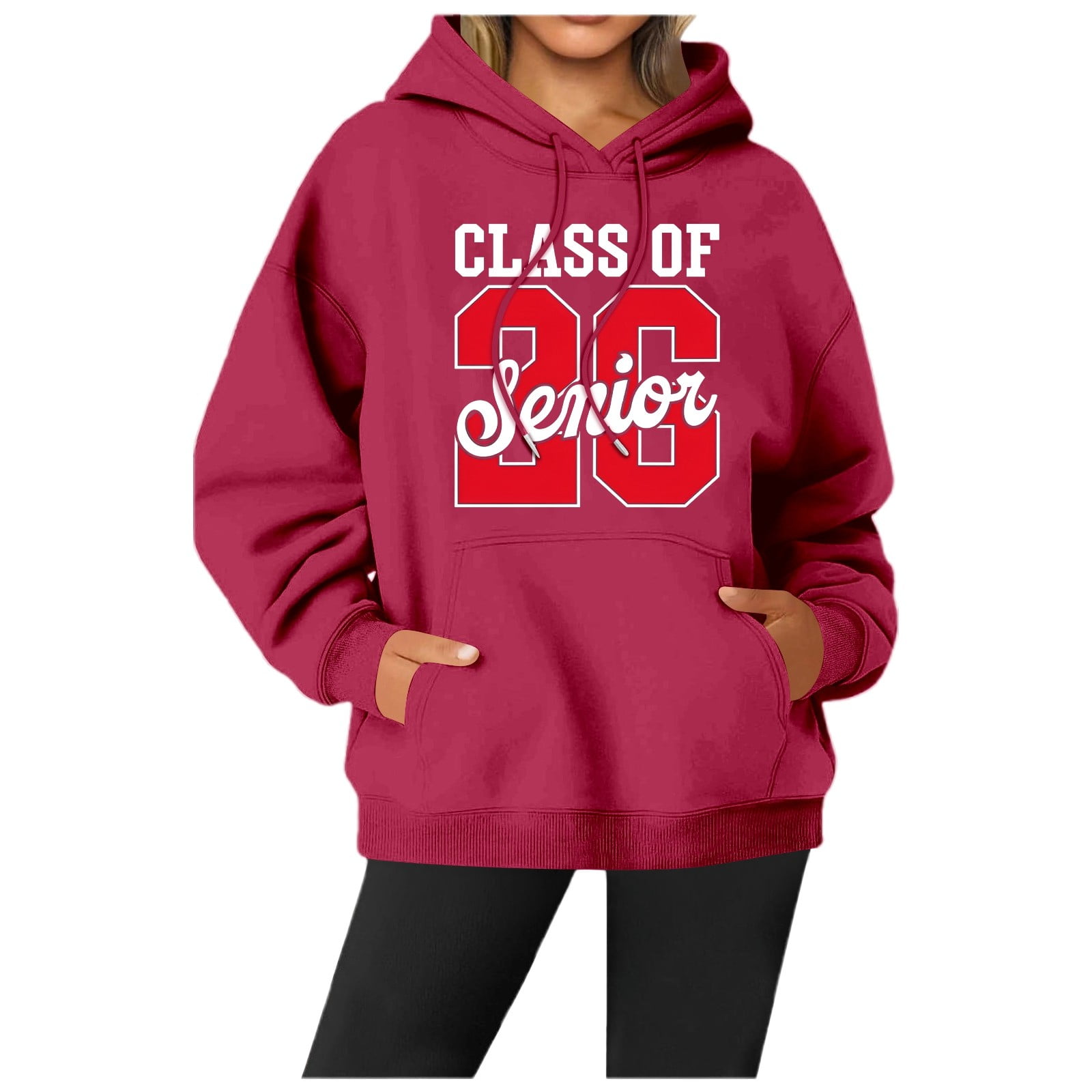 Class of 2026 Hoodies Women Drawstring Senior Gifts Graduation Pullover ...
