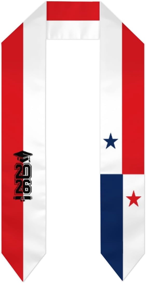Class of 2026 Panama Flag Stoles Sash For Graduation Pride Cheers Shawl ...