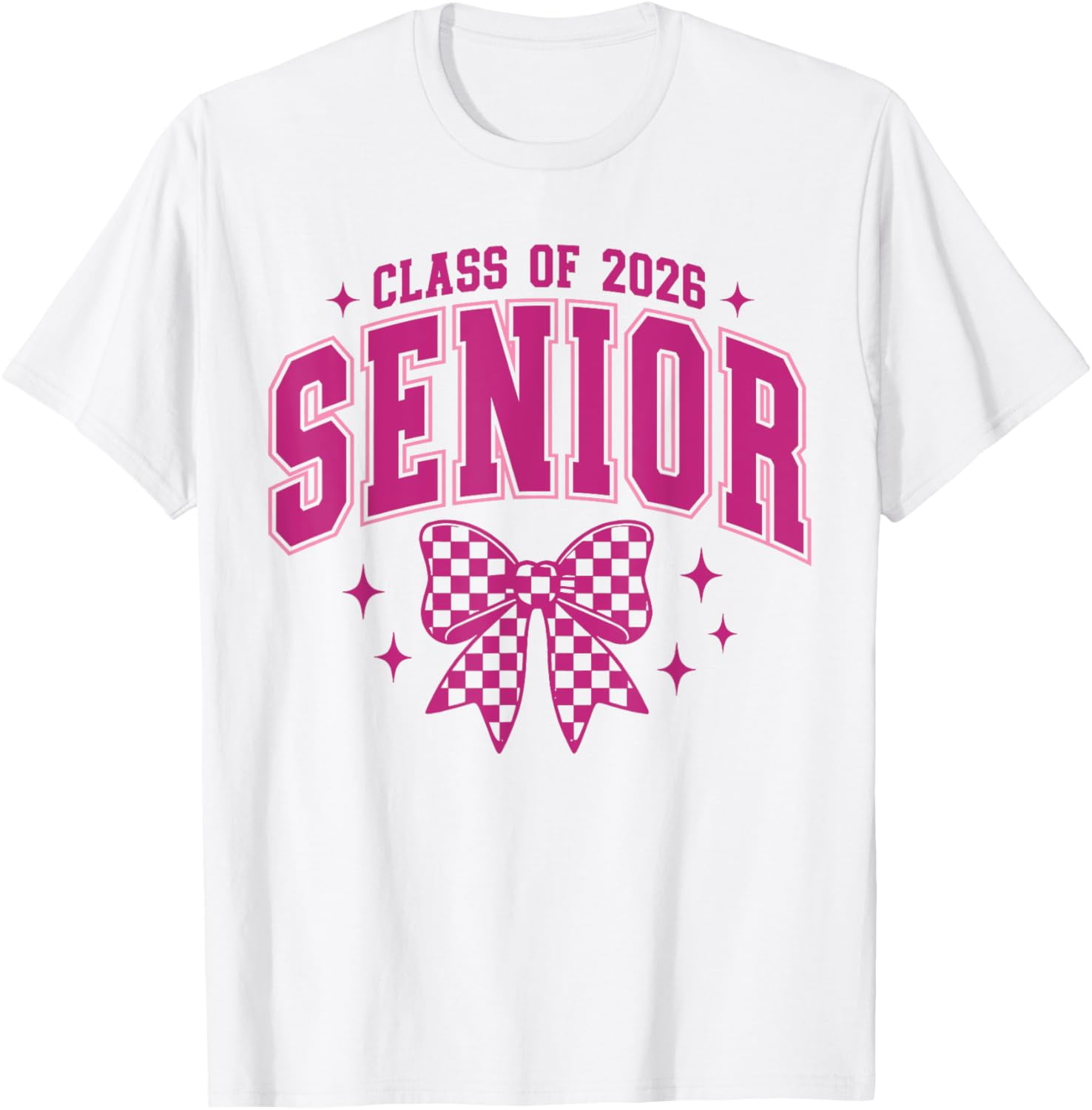 Class of 2026 Senior 2026 Pink Coquette Bow Graduation 2026 T-Shirt ...