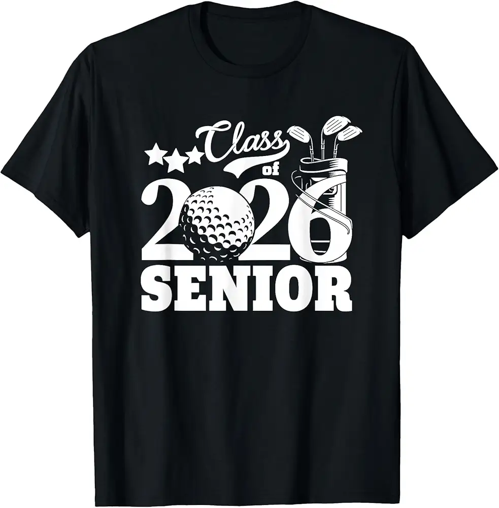Class of 2026 Senior Golfer Graduation Golf Player Grad Unisex T-Shirt ...