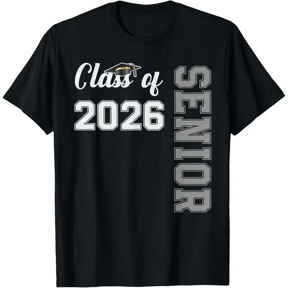 Class of 2026 Senior Graduate Year Celebration Bold Graphic Unisex T ...