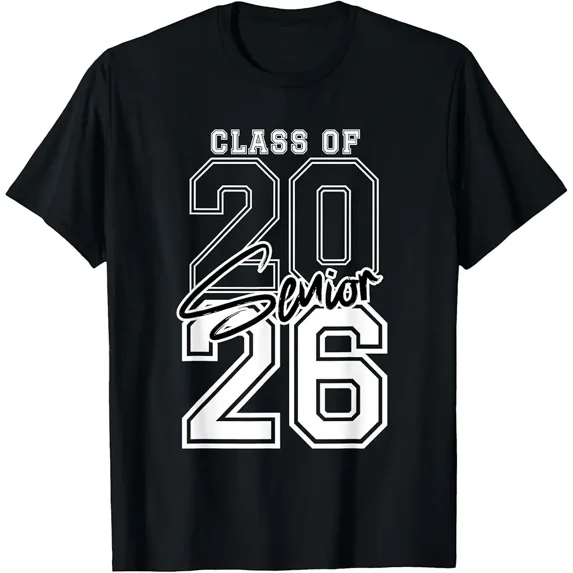 Class of 2026 Senior Graduation Proud Year Simple Bold Graphic T-Shirt ...