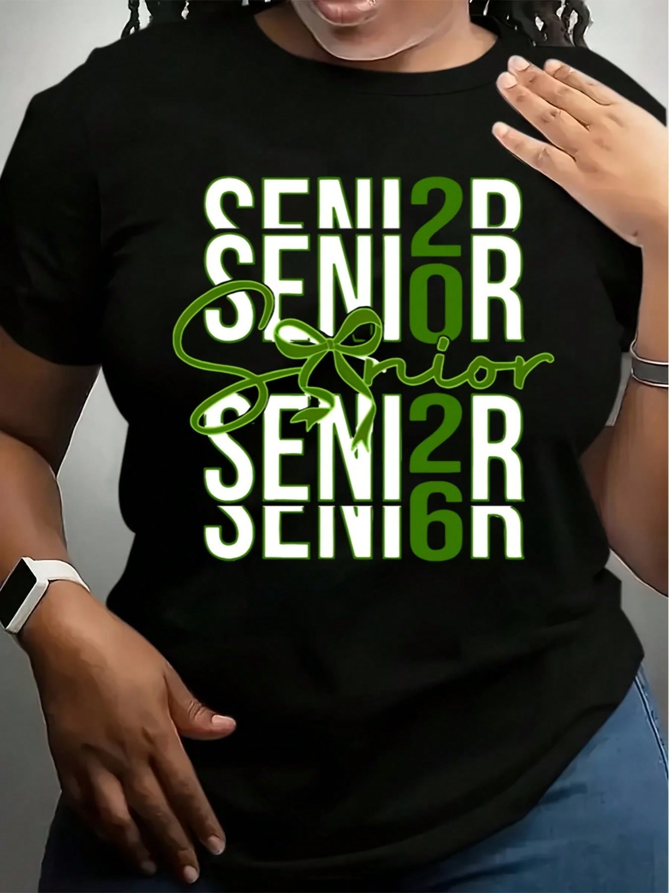 Class of 2026 Senior Graduation T Shirt Unisex Green White Text Short ...