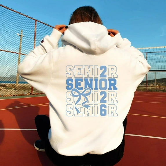 Class of 2026 Senior Hoodie Sweatshirt, Blue Bow Senior Hoodie for ...