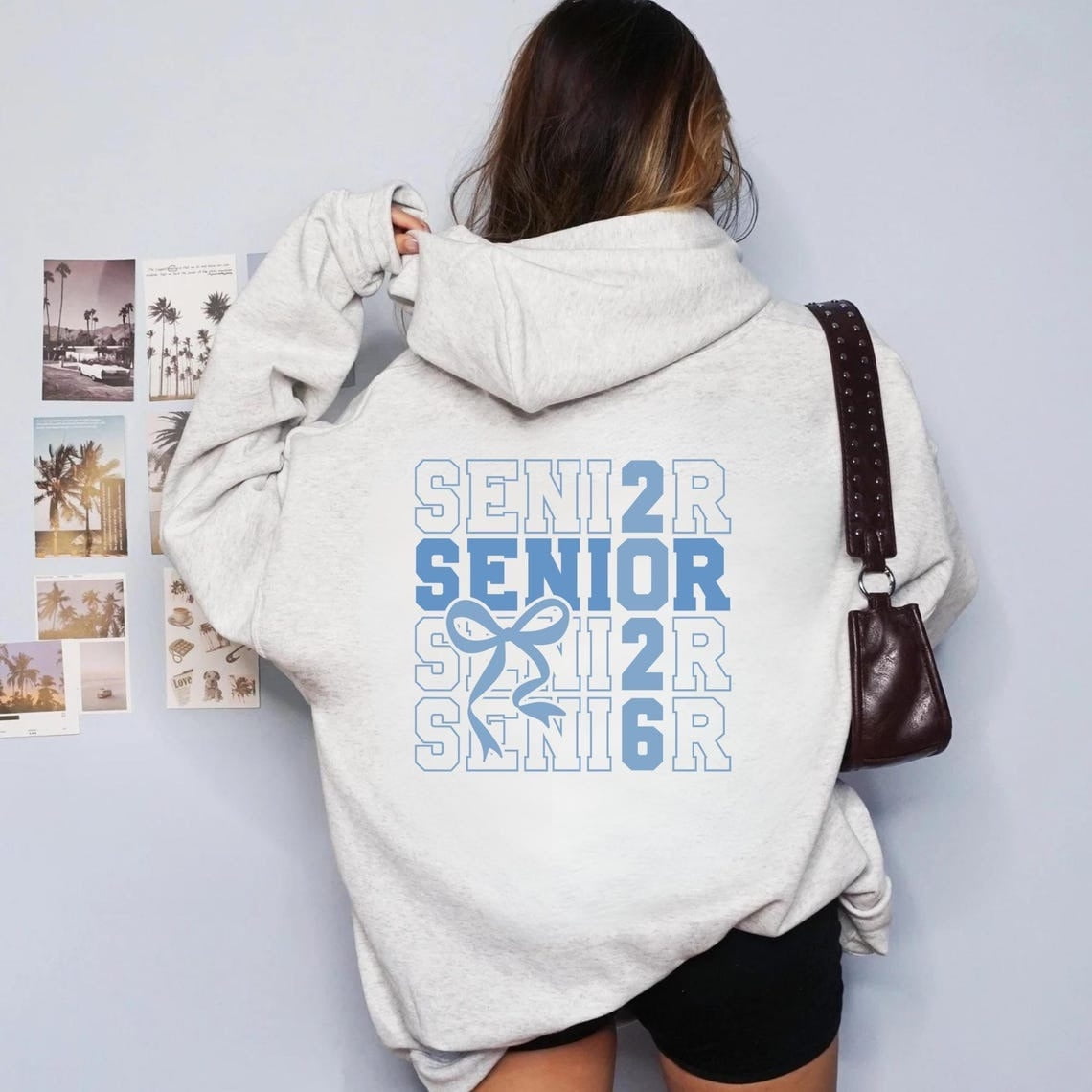 Class of 2026 Senior Hoodie Sweatshirt, Blue Bow Senior Hoodie for ...
