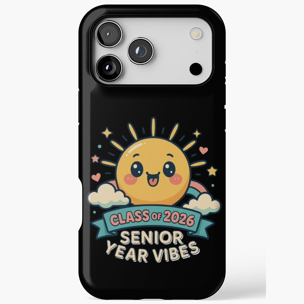 Class of 2026 Senior Sunrise Cute Kawaii Sun iPhone Case 11 through 17 ...
